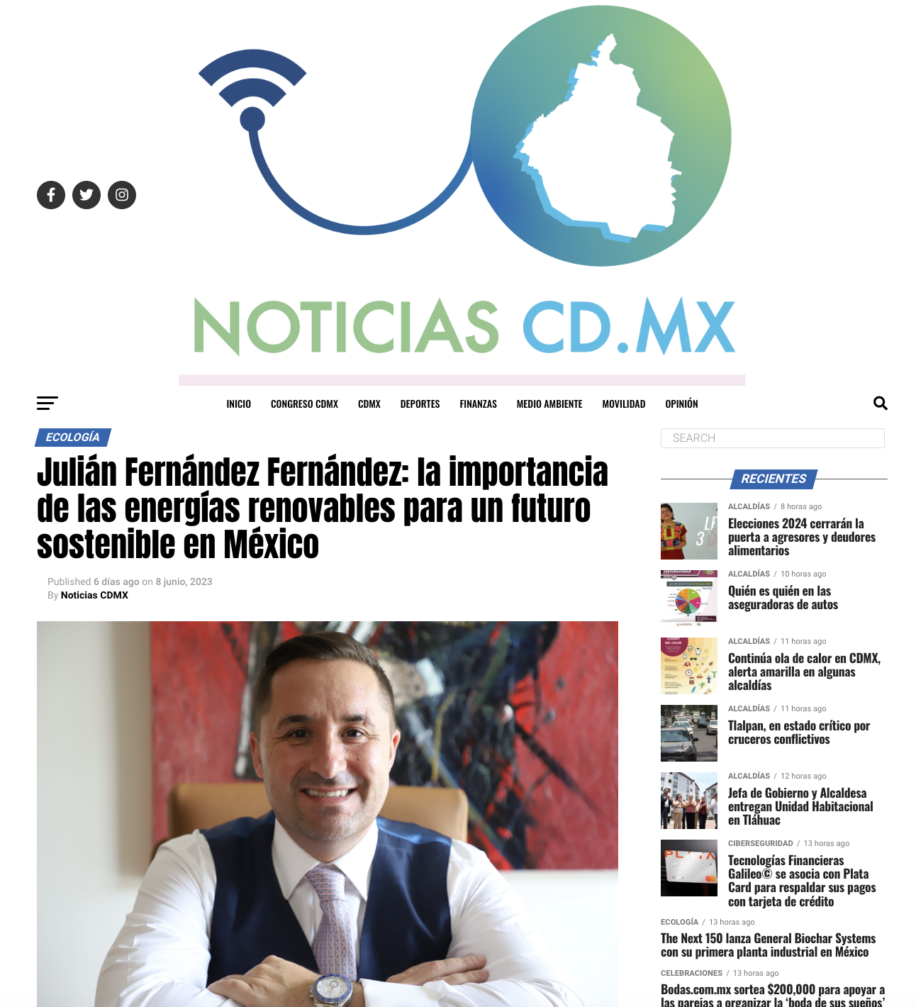 Julián Fernández Fernández destaca en los medios de comunicación ...